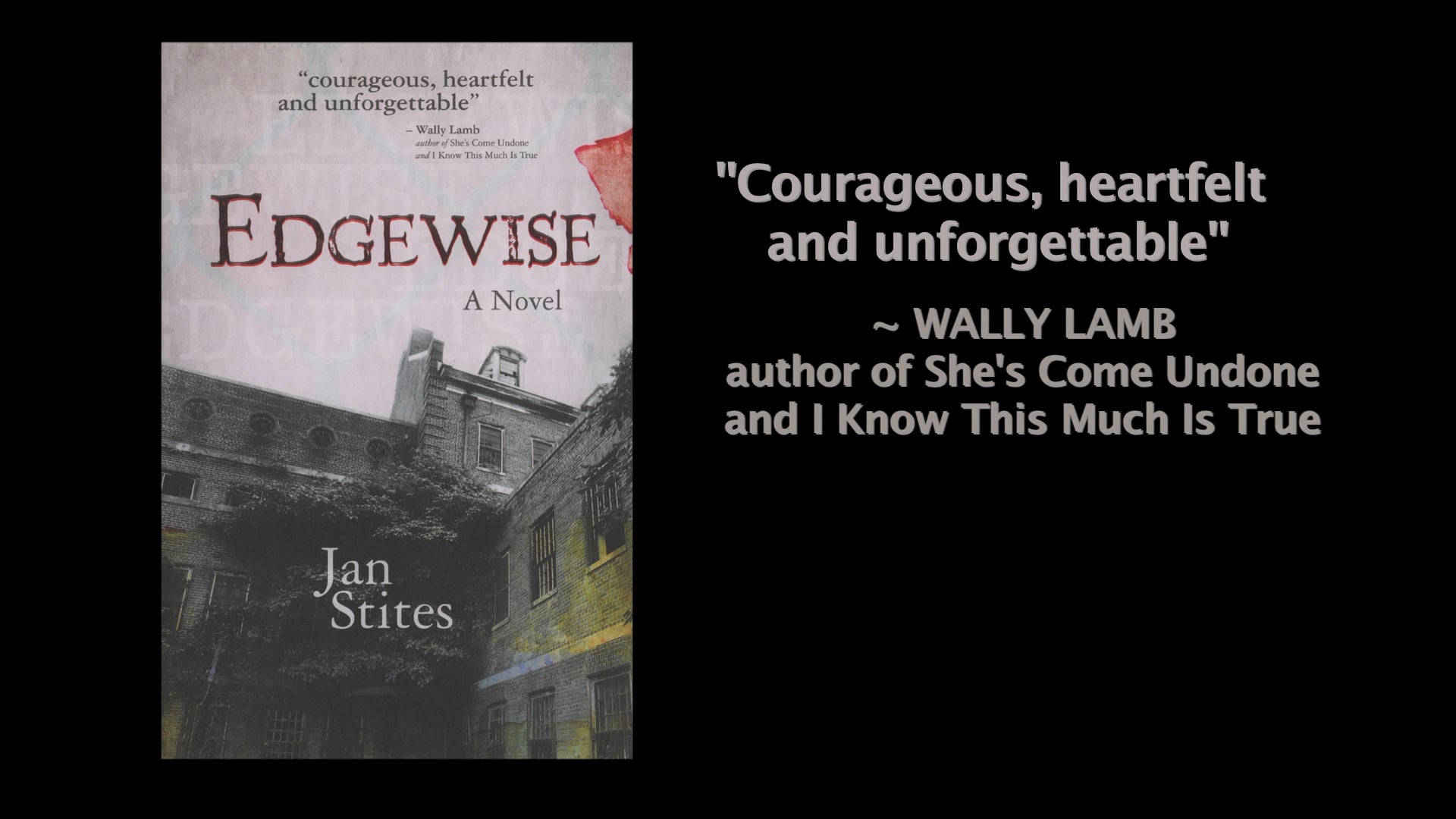 Author Jan Stites on her novel "Edgewise" and writing on Vimeo