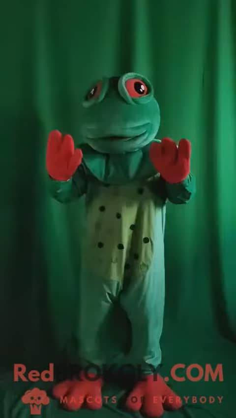REDBROKOLY.COM Mascot Costume - A giant kermit the frog full body ...