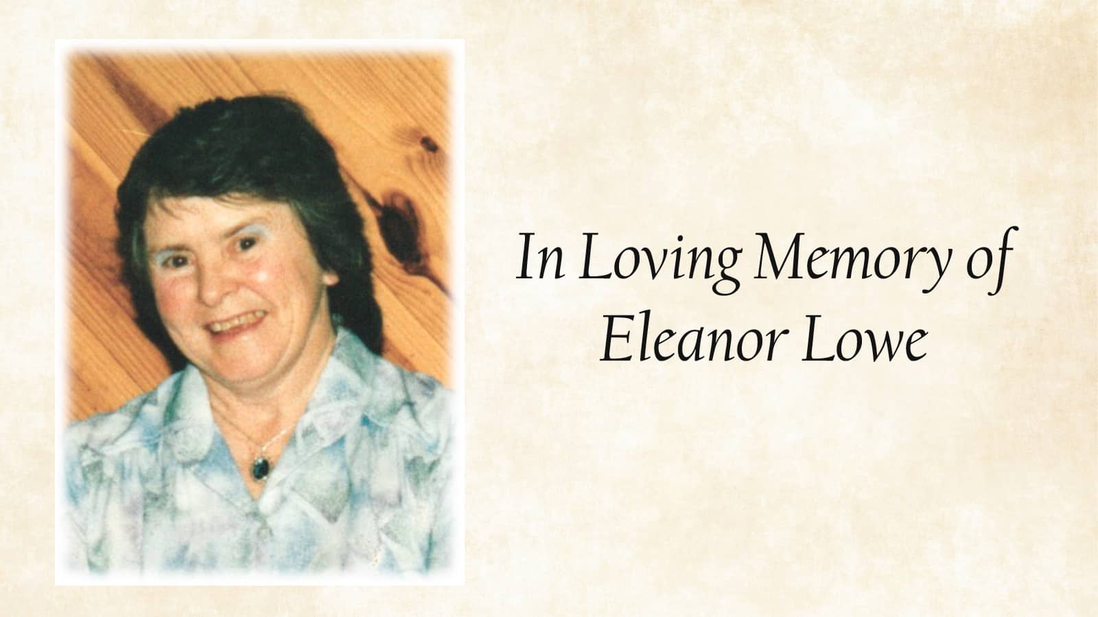 Eleanor Lowe Service on Vimeo