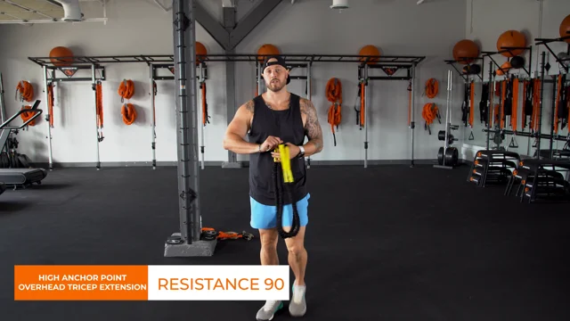 Overhead Tricep Extension With Resistance Band