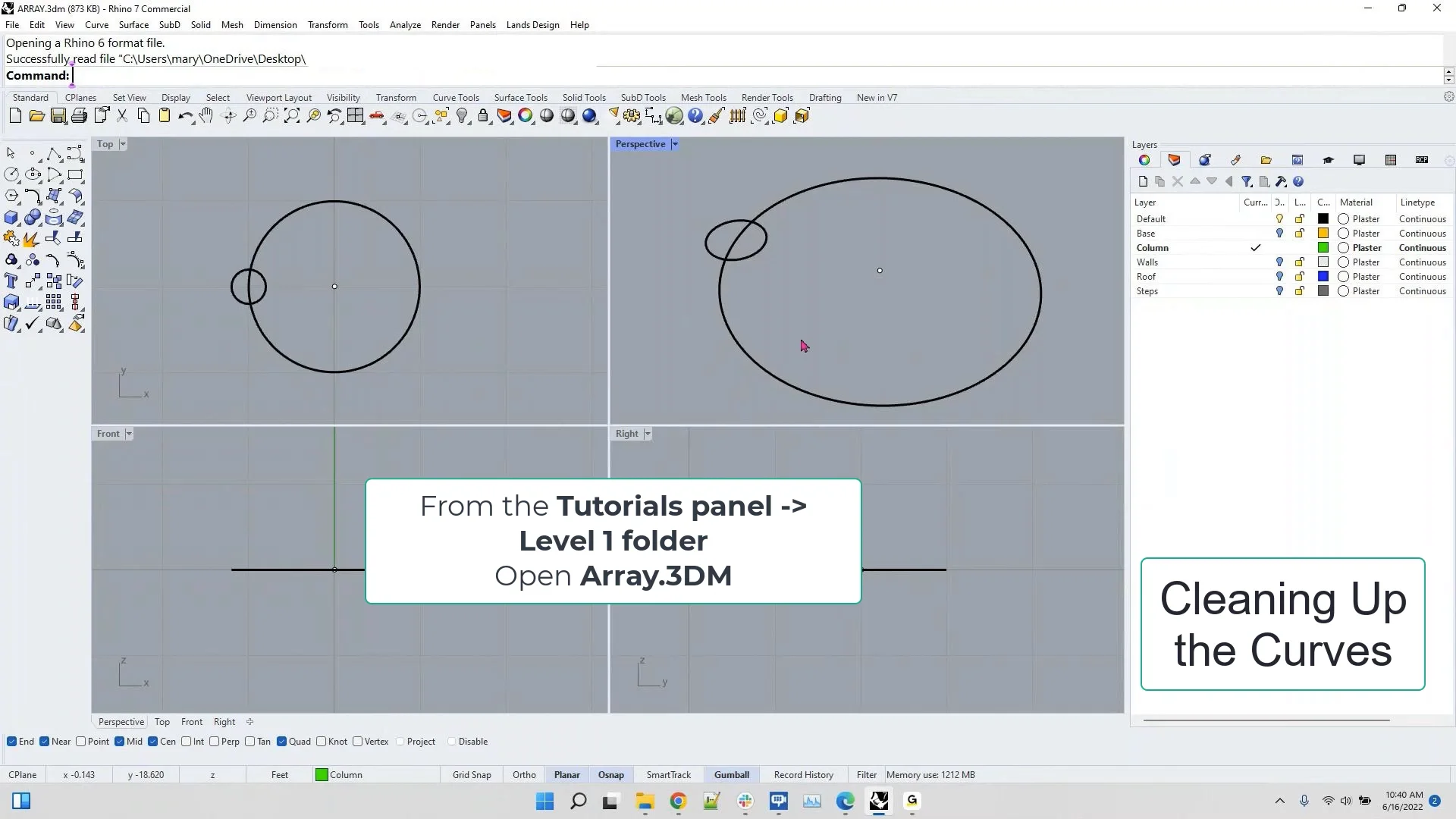 Rhino Block Tutorial - 00 Preparing the Curves on Vimeo