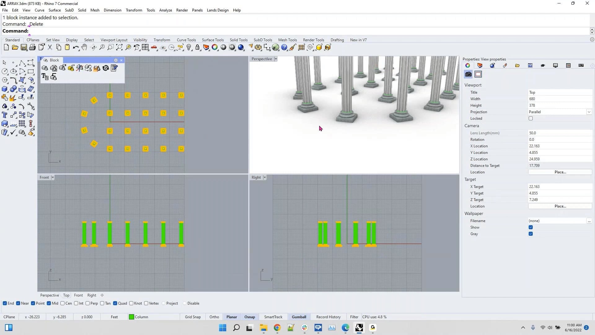 Rhino Block Tutorial - 05 Assigning Blocks to Layers on Vimeo