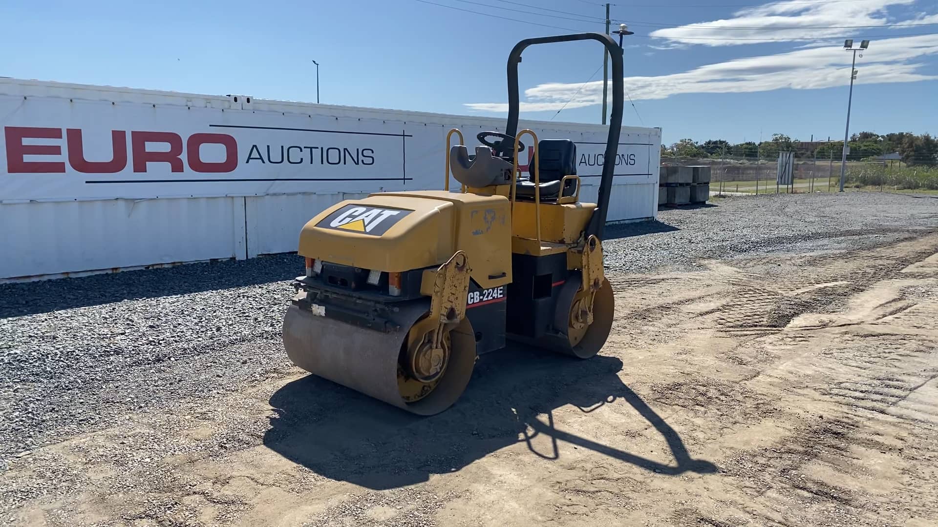 CAT CB224E Double Drum Vibrating Roller - Brisbane August 2022 on Vimeo