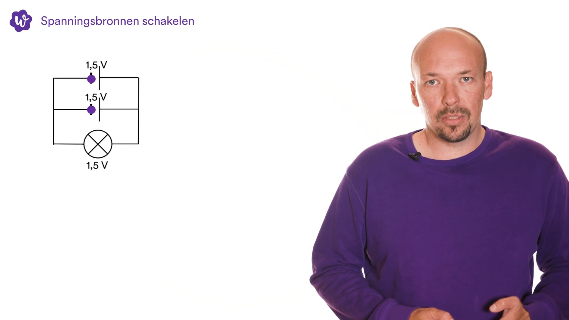 Spanningsbronnen schakelen oefenen | StudyGo