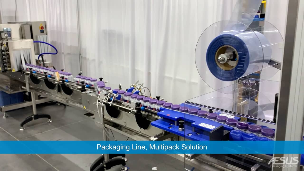 Delta Shrink - Multipack with feed screw gating system on Vimeo