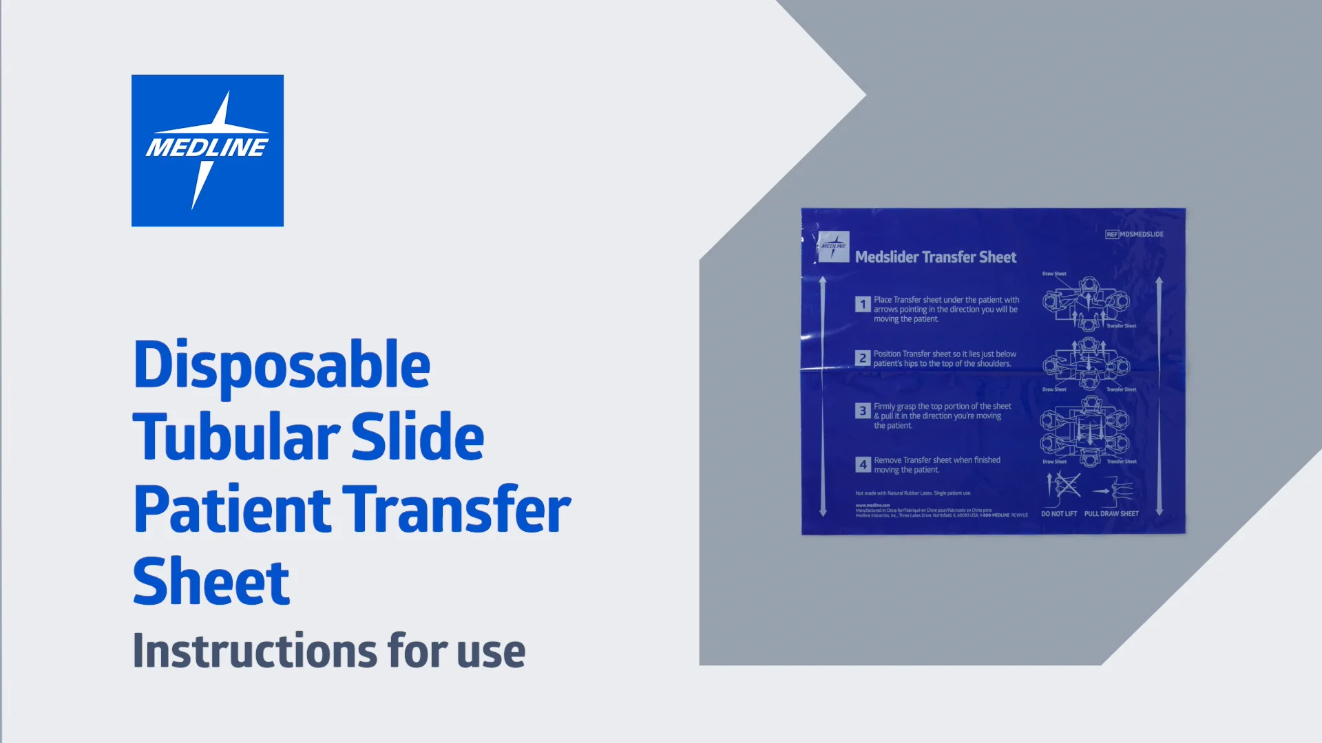 Medline Slide Sheet Instructional Video