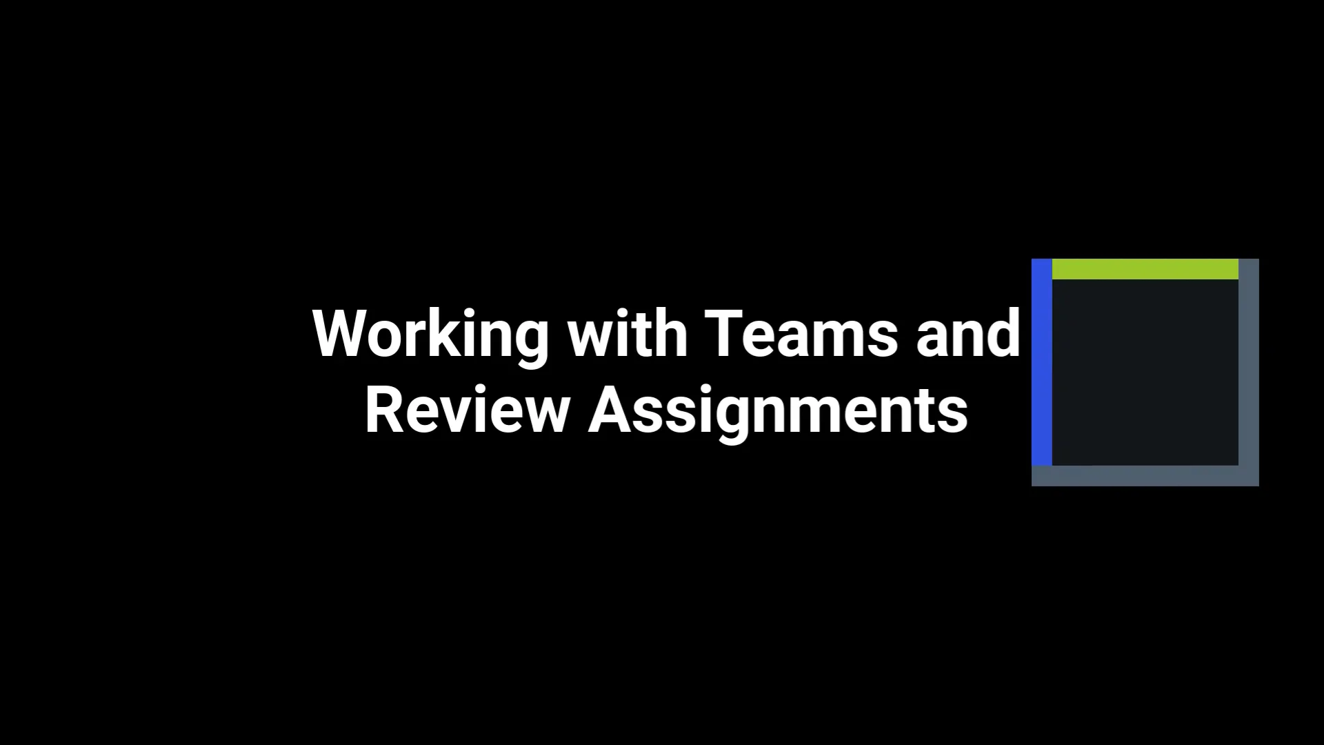 Working with Teams and Review Assignments on Vimeo