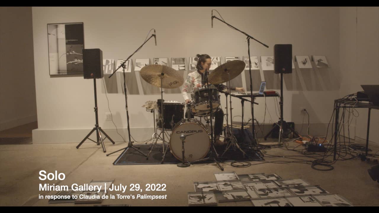 Solo set at Miriam Gallery.mov on Vimeo