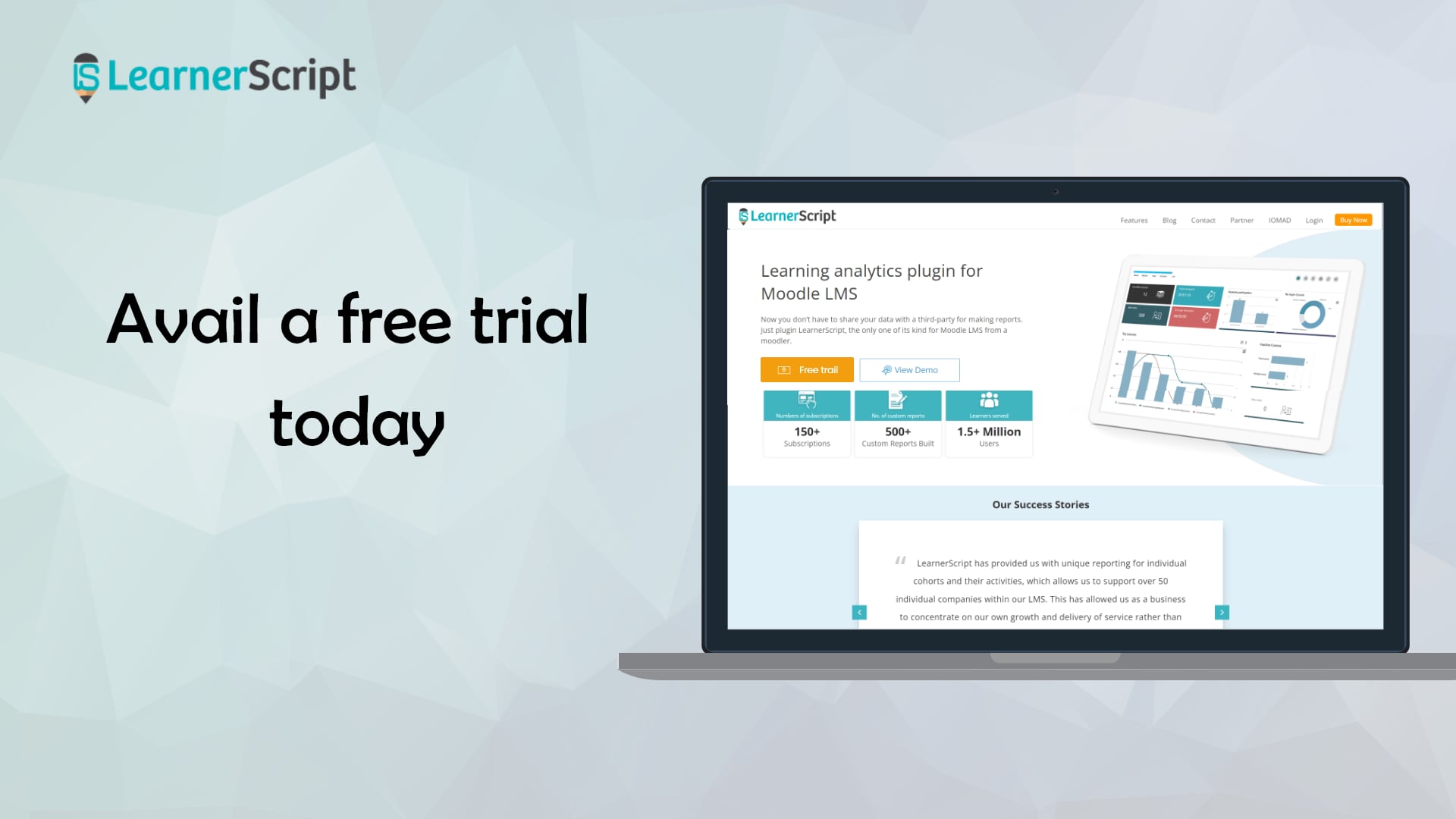 How to Avail a Free Trial of LearnerScript ? || Try LearnerScript Moodle Reports For Free on Vimeo