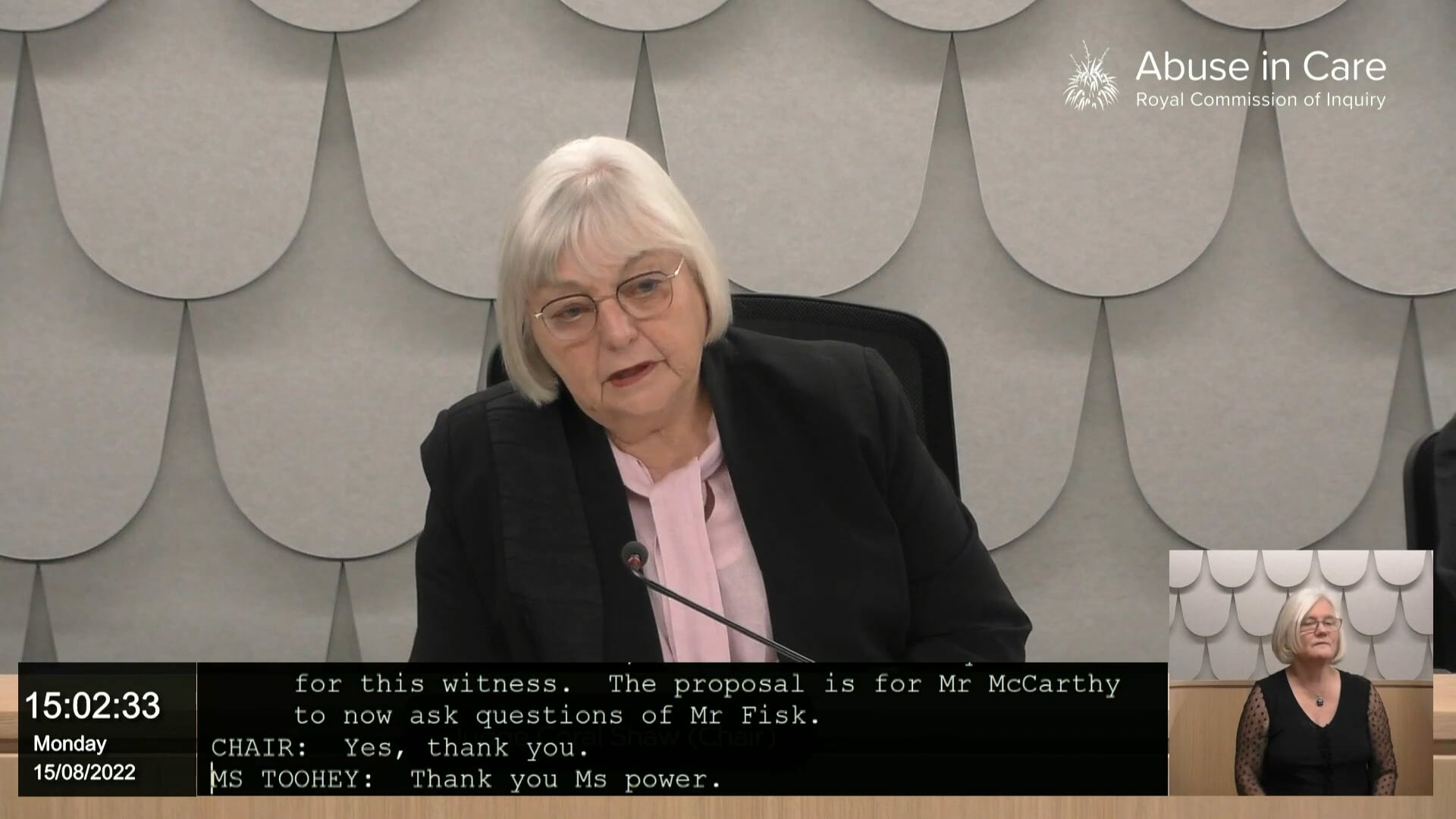 Witness Statement of Barry Fisk for the State Institutional Response ...