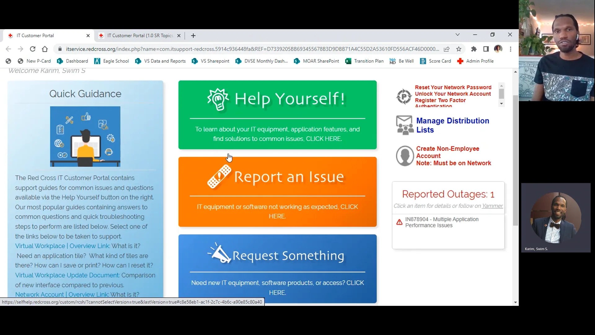 How do you get a Red Cross email account for a Volunteer?