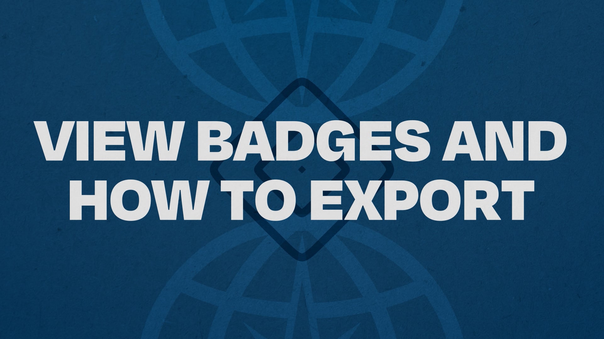 12. View Badges and How to Export Tutorial.mp4 on Vimeo