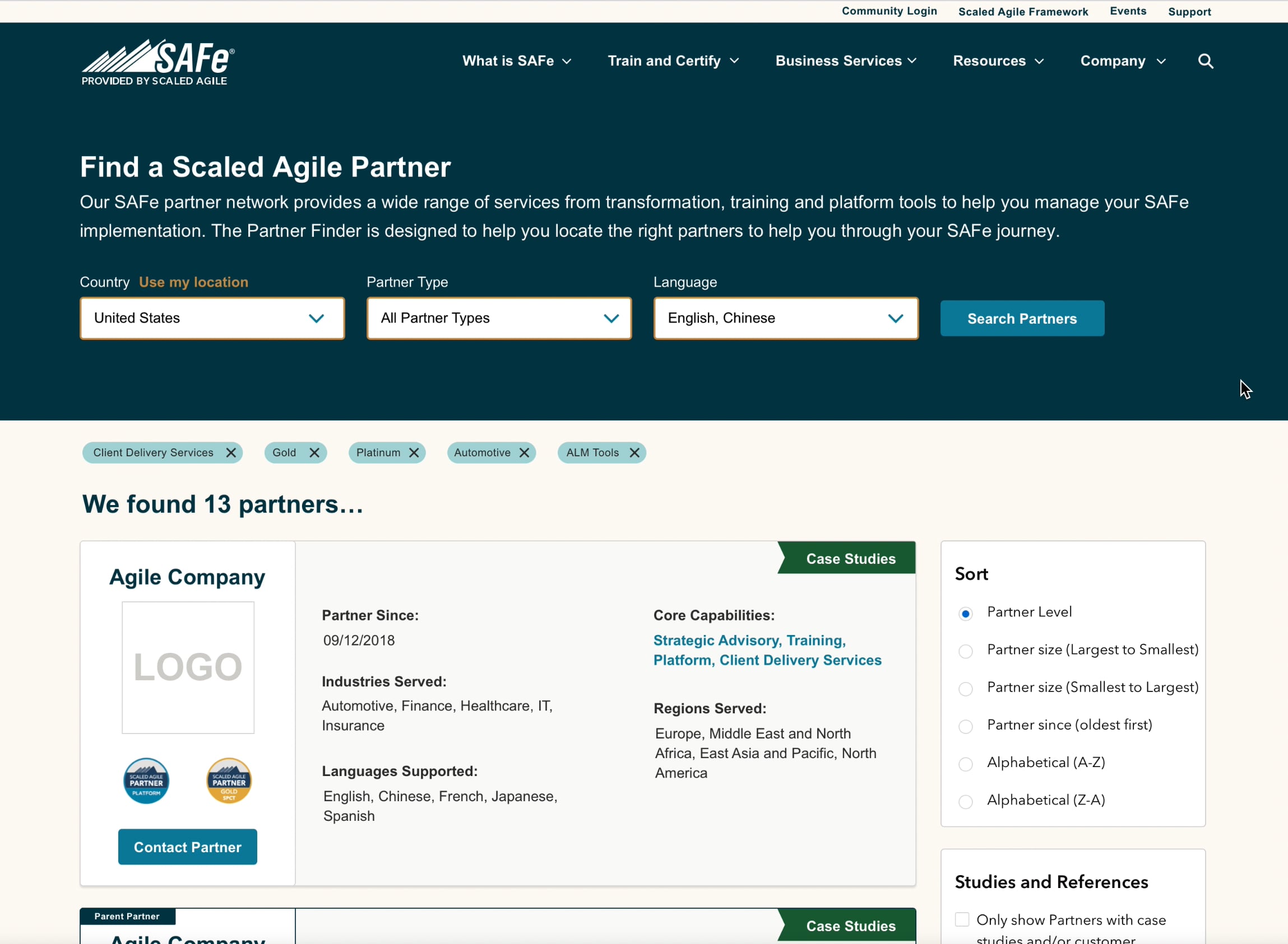 Partner Finder Demonstration on Vimeo