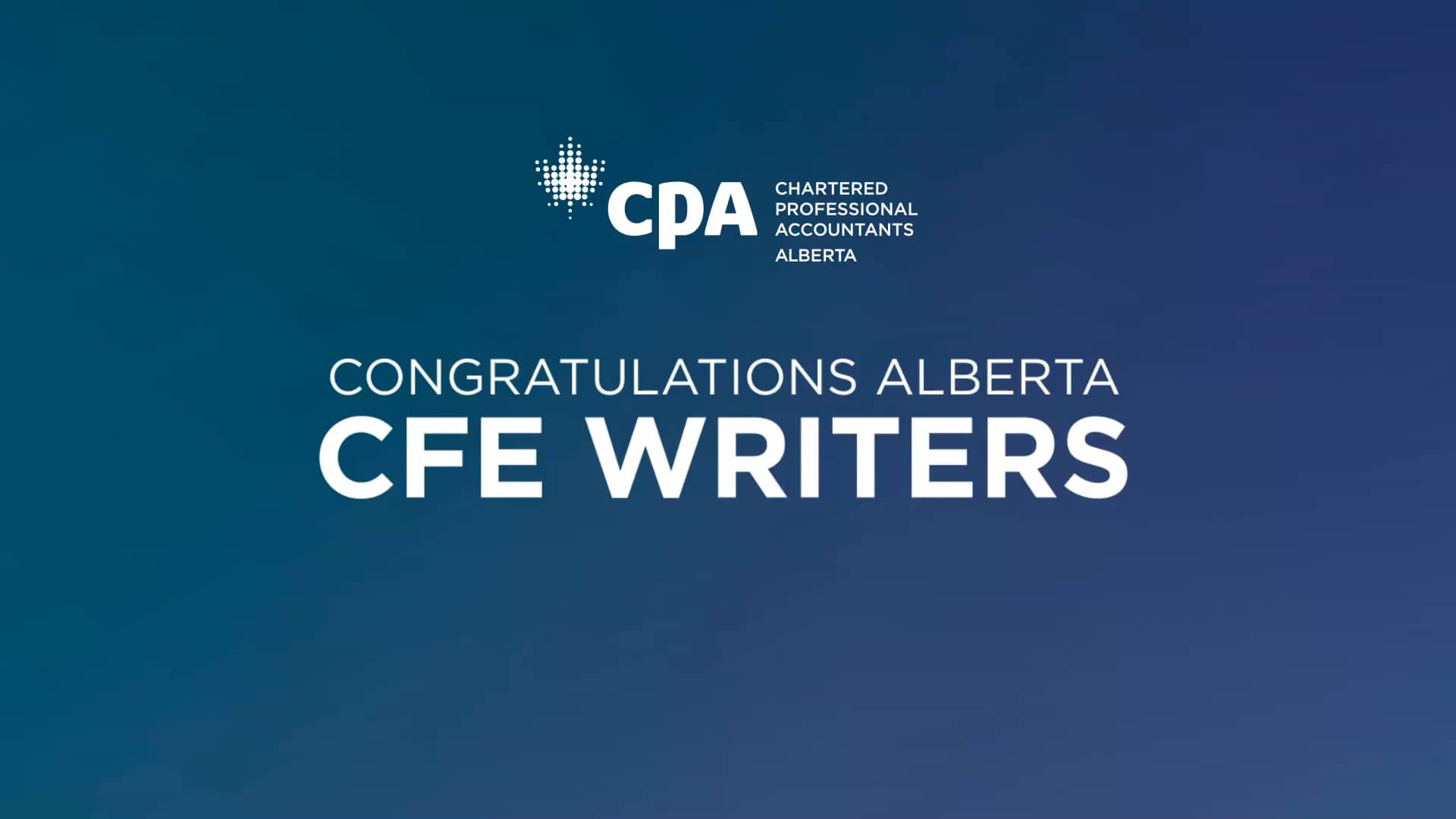 Congratulations all successful CFE writers on Vimeo