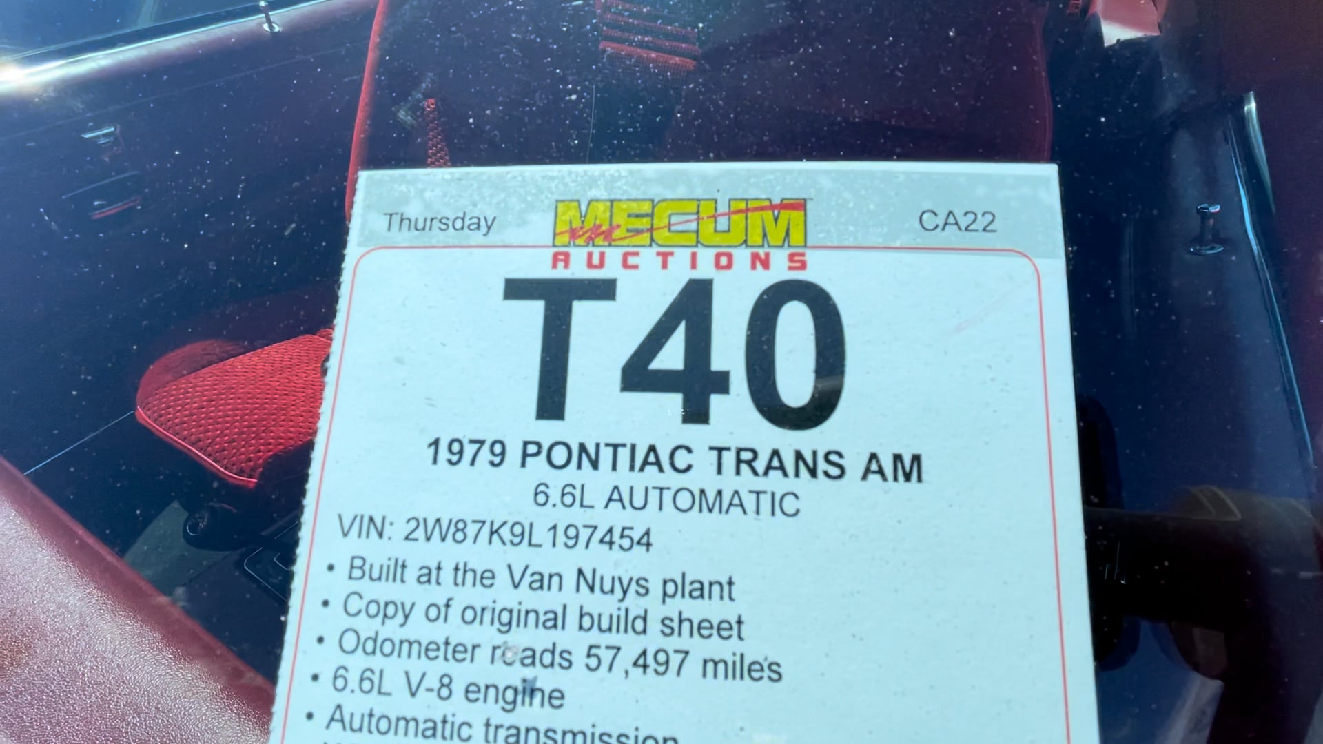 1979 Pontiac Trans Am | T40 | Monterey 2022