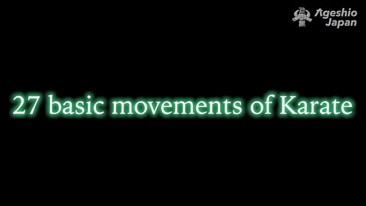 Karate 27 Basic Movements｜動画情報｜IKKU