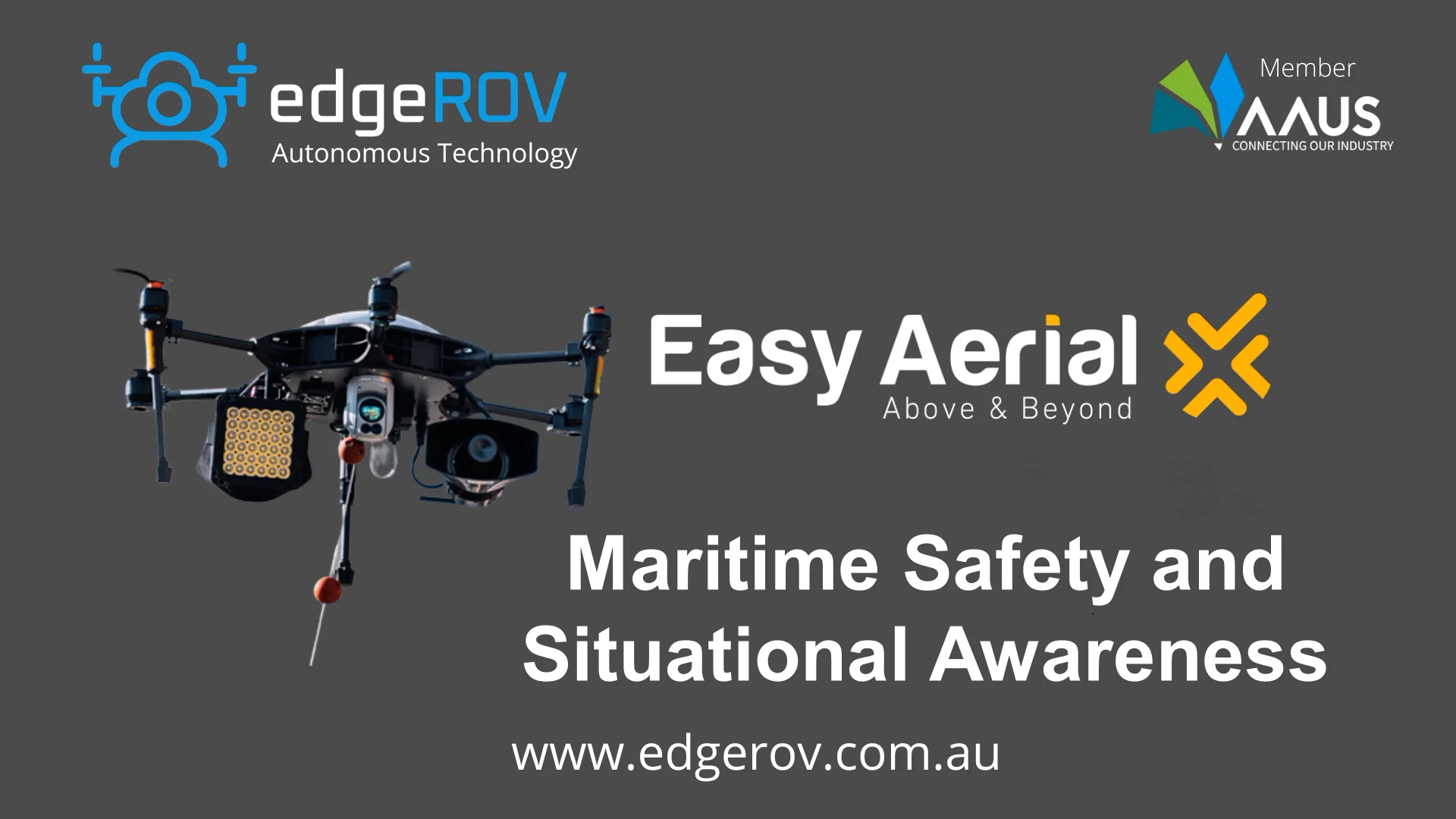 Edge.ROV - Easy Aerial for Maritime Safety & Situational Awareness