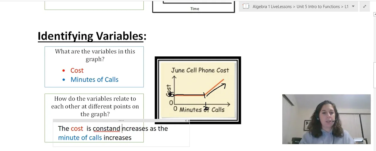 Copy of Lesson 1- Using Graphs to Relate Two Quantities