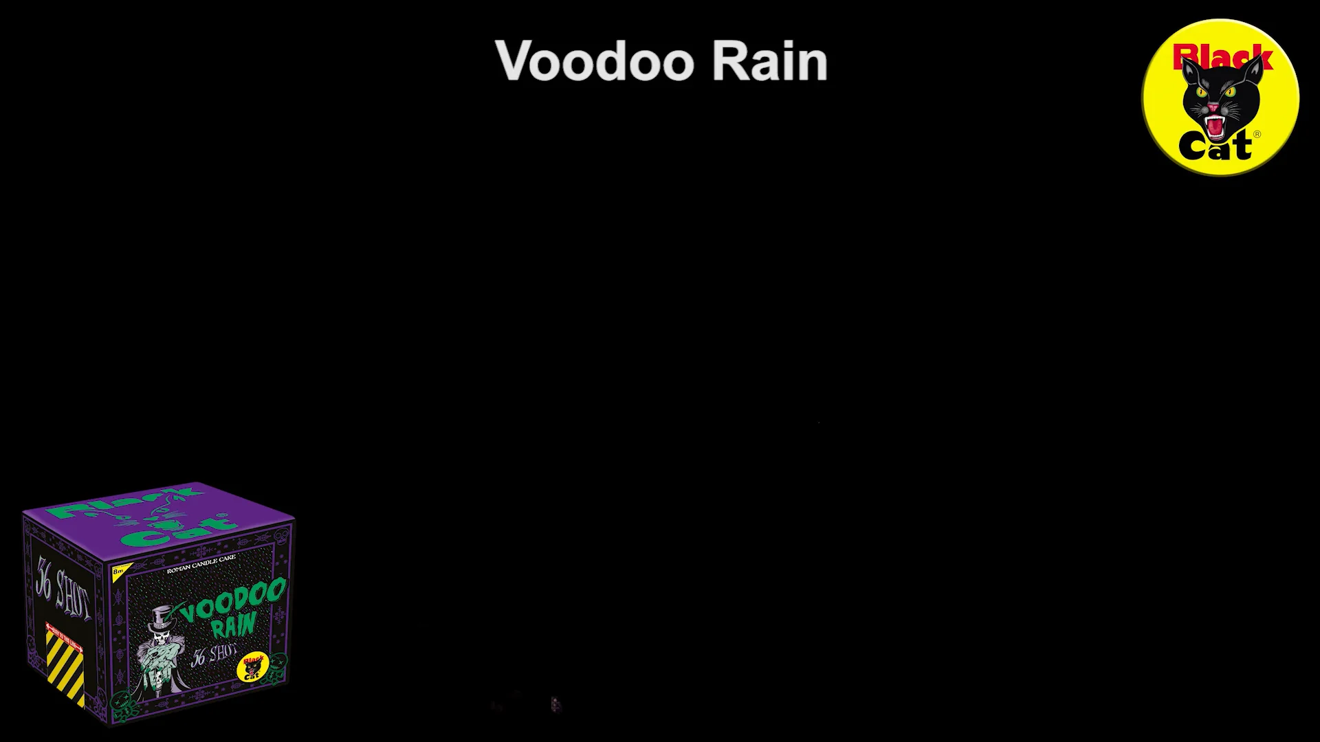 Voodoo Rain Roman Candle Cake - Black Cat Fireworks on Vimeo