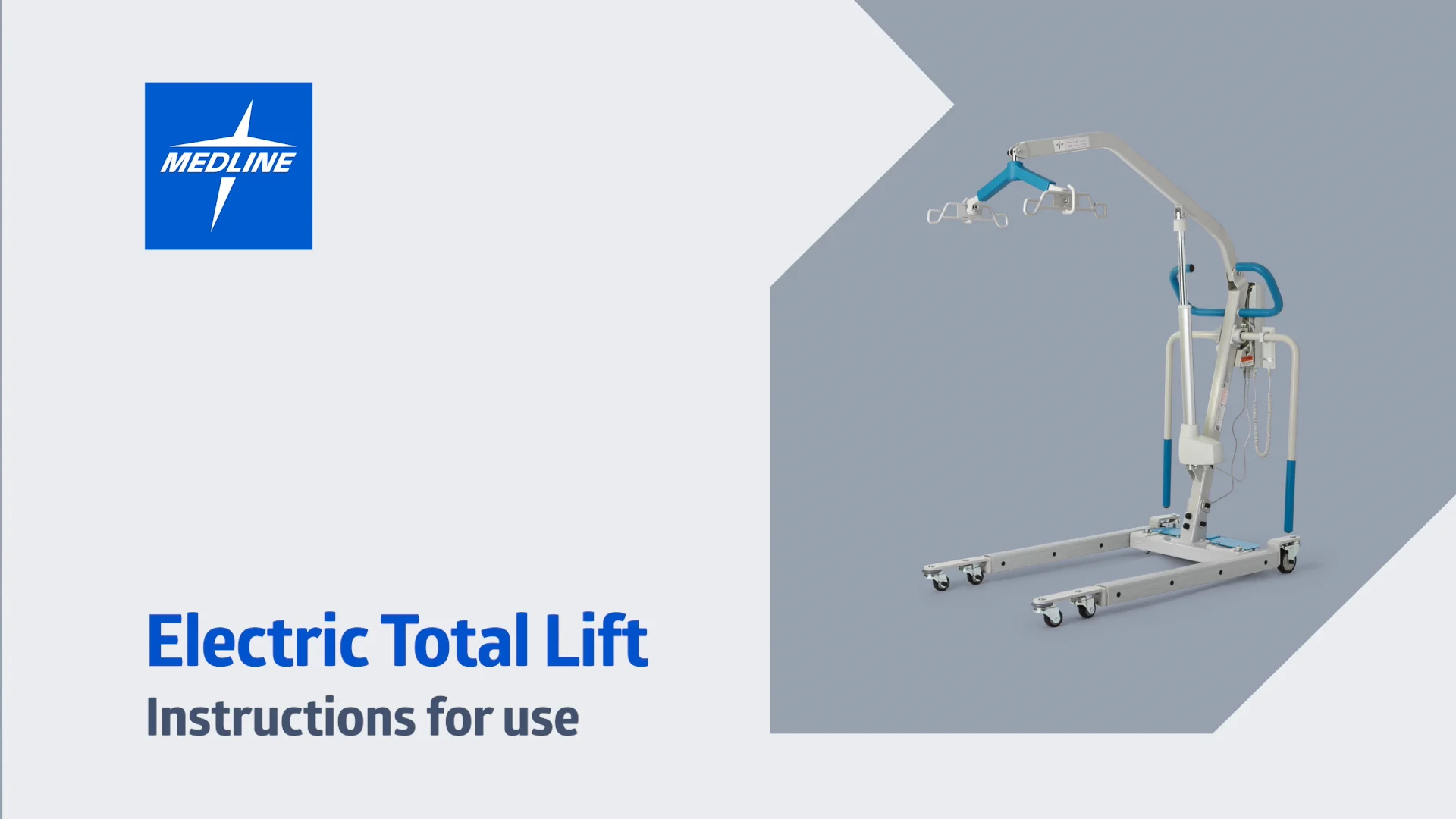 Medline’s Electric Total Lift Instructions for Use