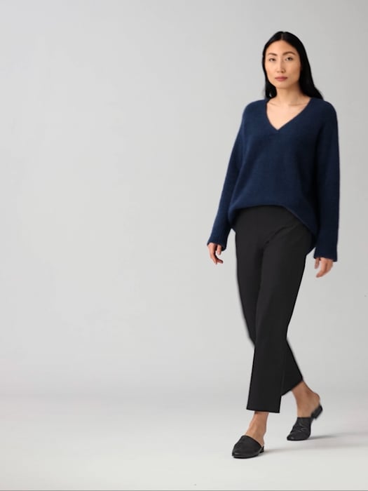 Washable Stretch Crepe Straight Pant | EILEEN FISHER Washable Stretch Crepe Straight Pant | EILEEN FISHER