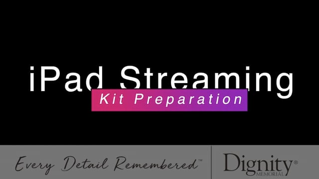 iPad Streaming Kit Preparation on Vimeo