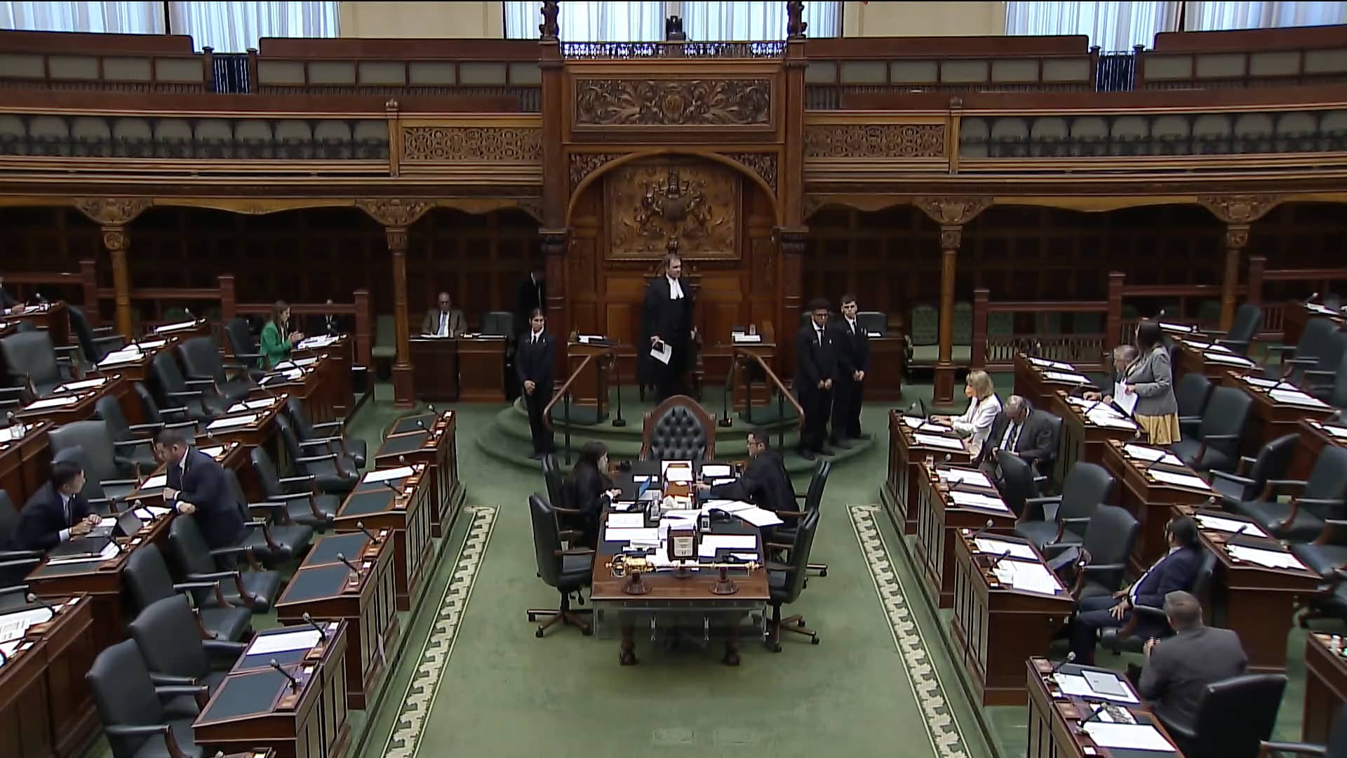 NDP MPP Tom Rakocevic reading ATU Local 113 statement in Ontario ...