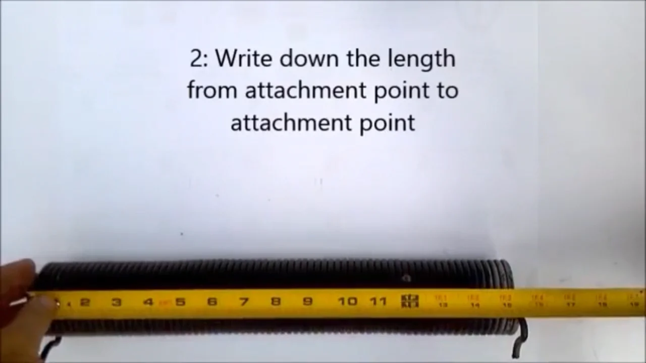 How to Measure Mini Warehouse Springs