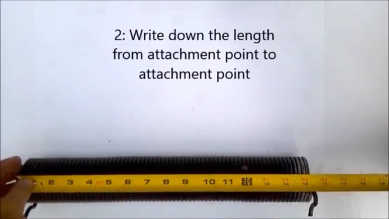 How to Measure Mini Warehouse Springs on Vimeo