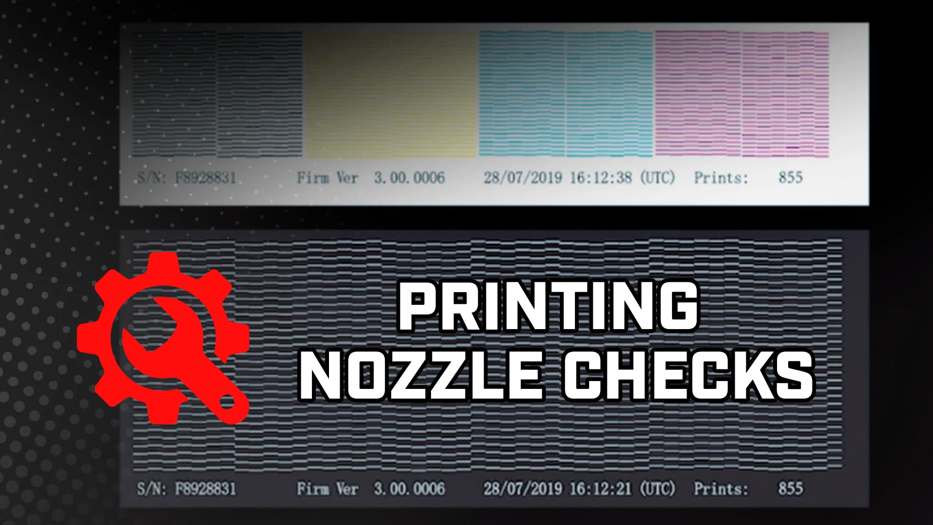 GTX & GTXpro - Printing a Nozzle Check