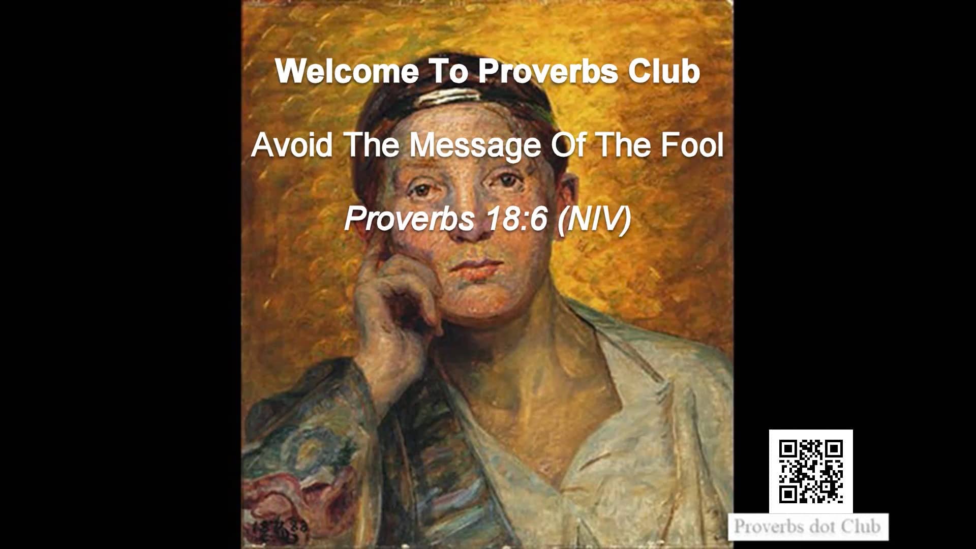 Avoid The Message Of The Fool - Proverbs 18v6.mp4 on Vimeo