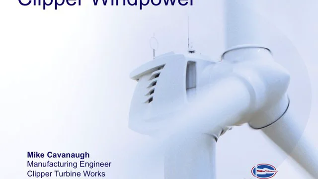 Wind Turbine Design Clipper - Cavanaugh