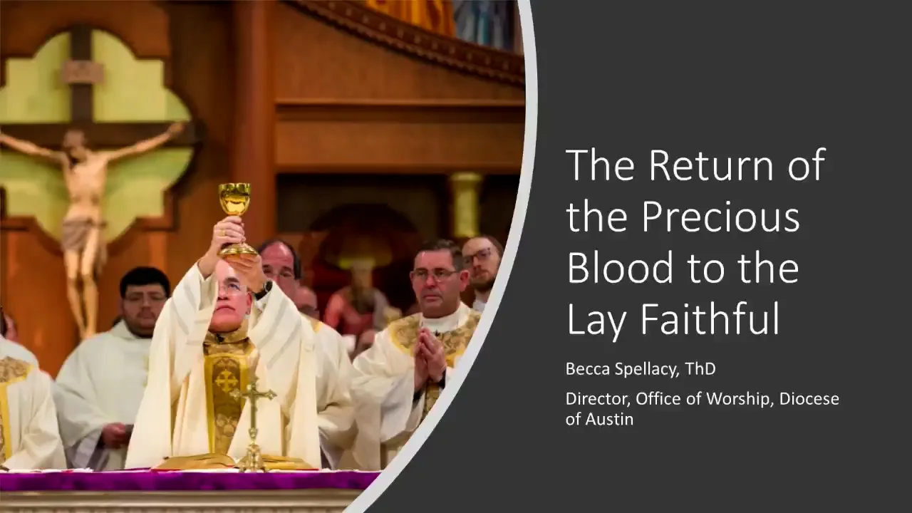 Formation and Training on the Distribution of the Precious Blood