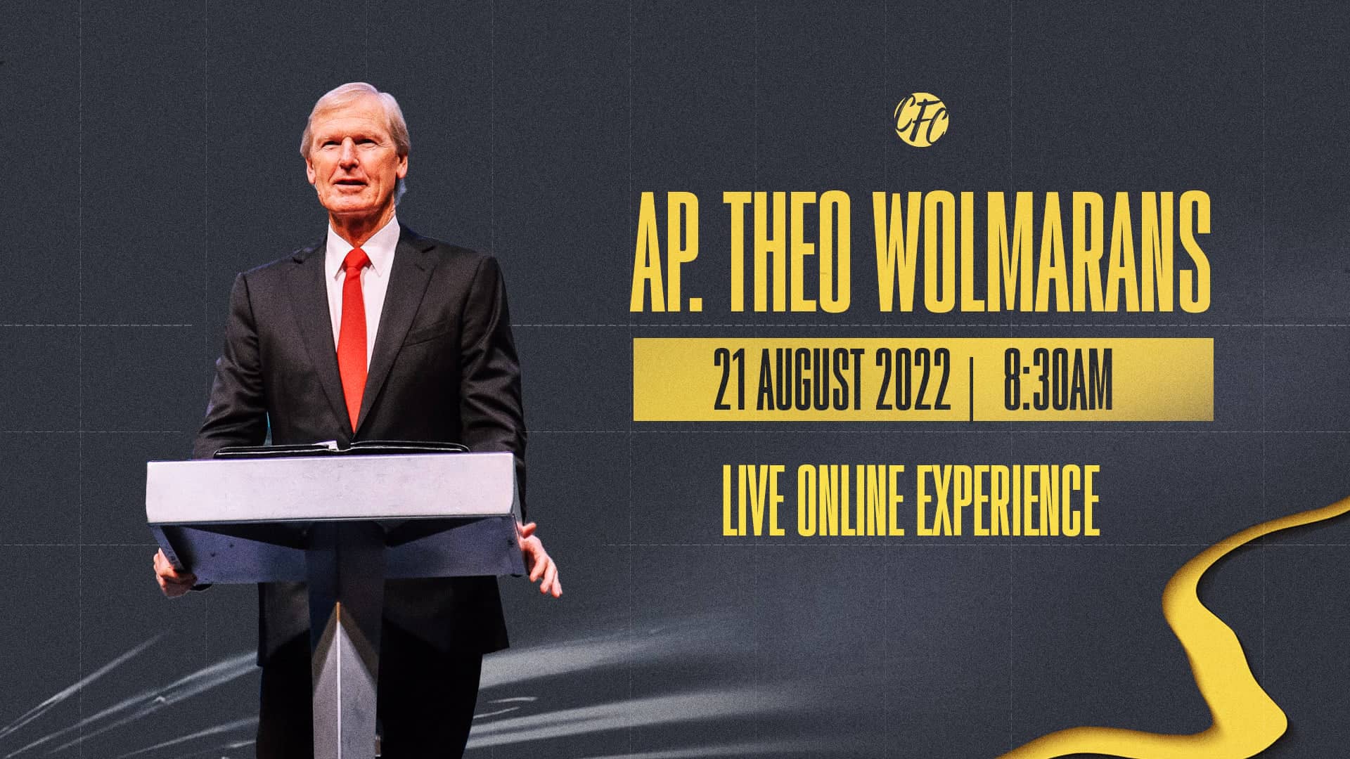 Sunday Morning Service | 21 August 2022 | Ap Theo Wolmarans | CFC ...