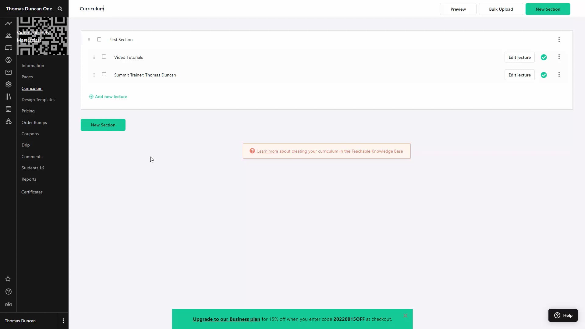 10 - Recurring Payments - Course Platform on Vimeo