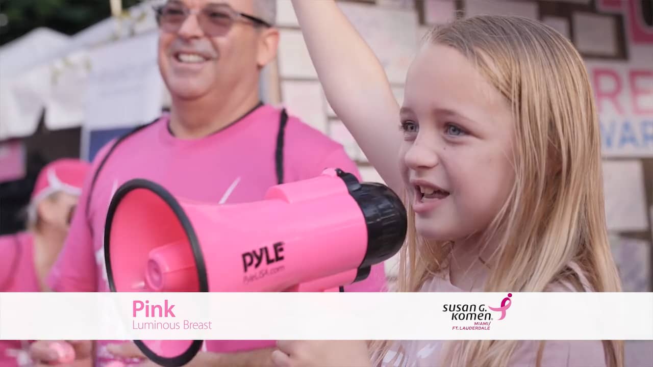 Pink Luminous Breast - Susan G Komen Walk on Vimeo