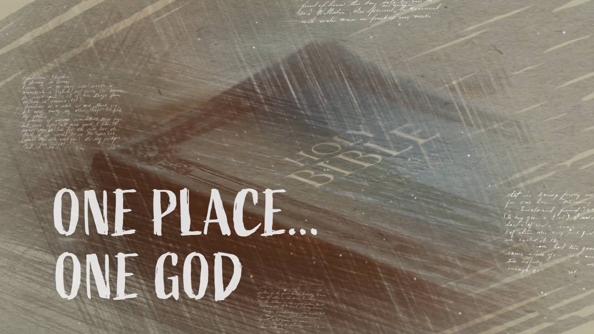 42 One Place ... One God on Vimeo