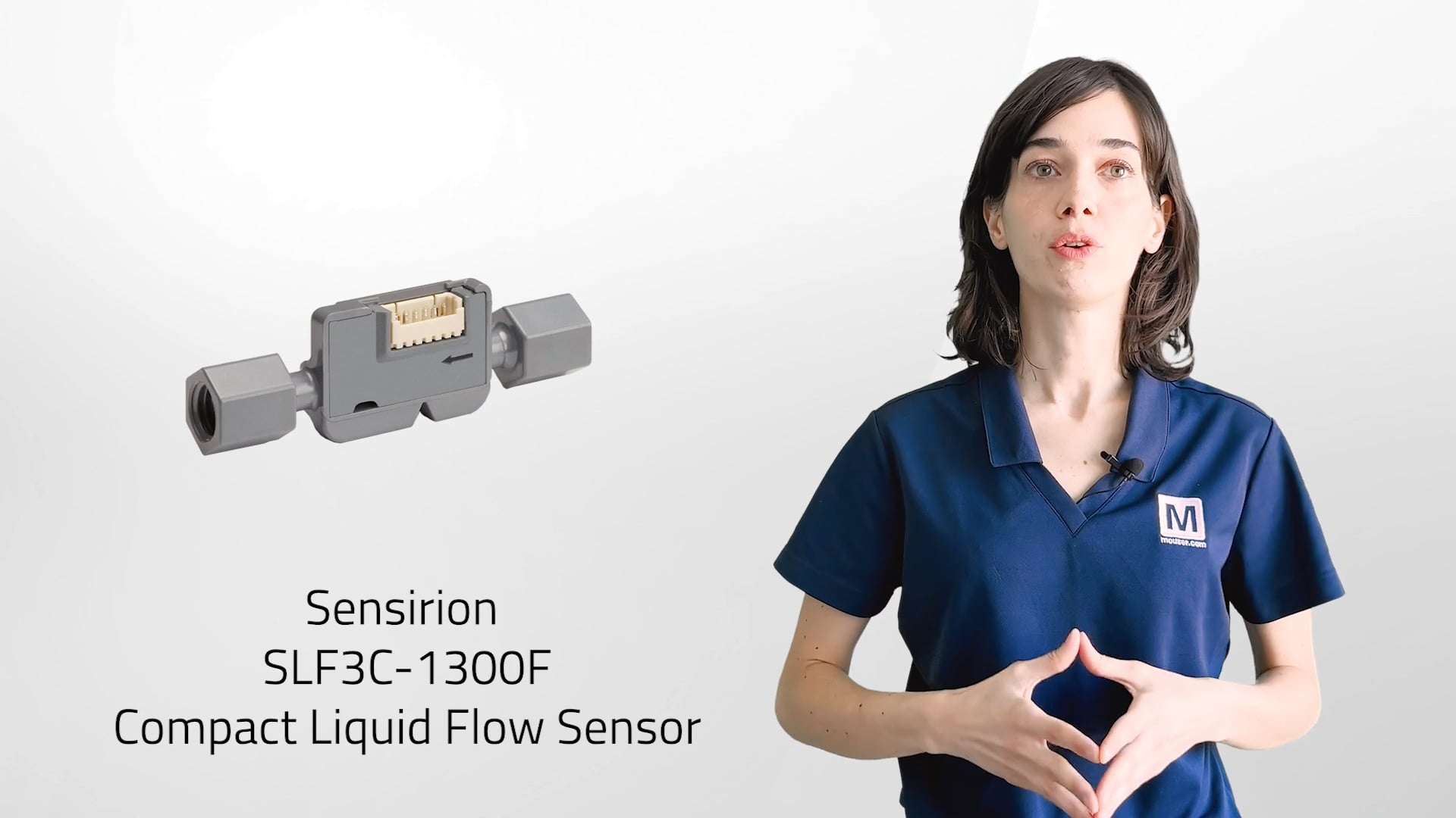 Mouser Electronics - Sensirion SLF3C-1300F Liquid Flow Sensor on Vimeo