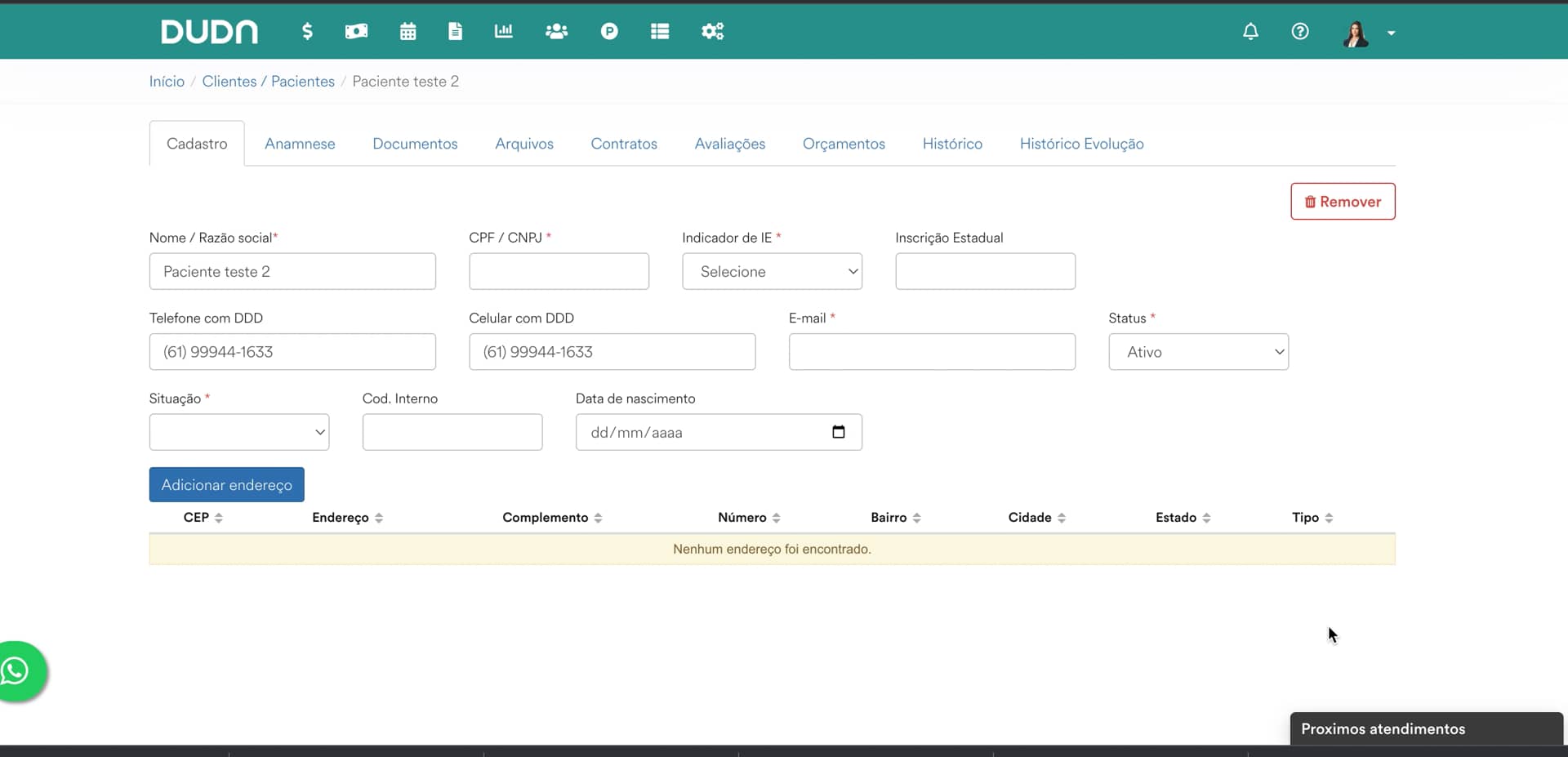 Como preencher Prontuário em Duda on Vimeo