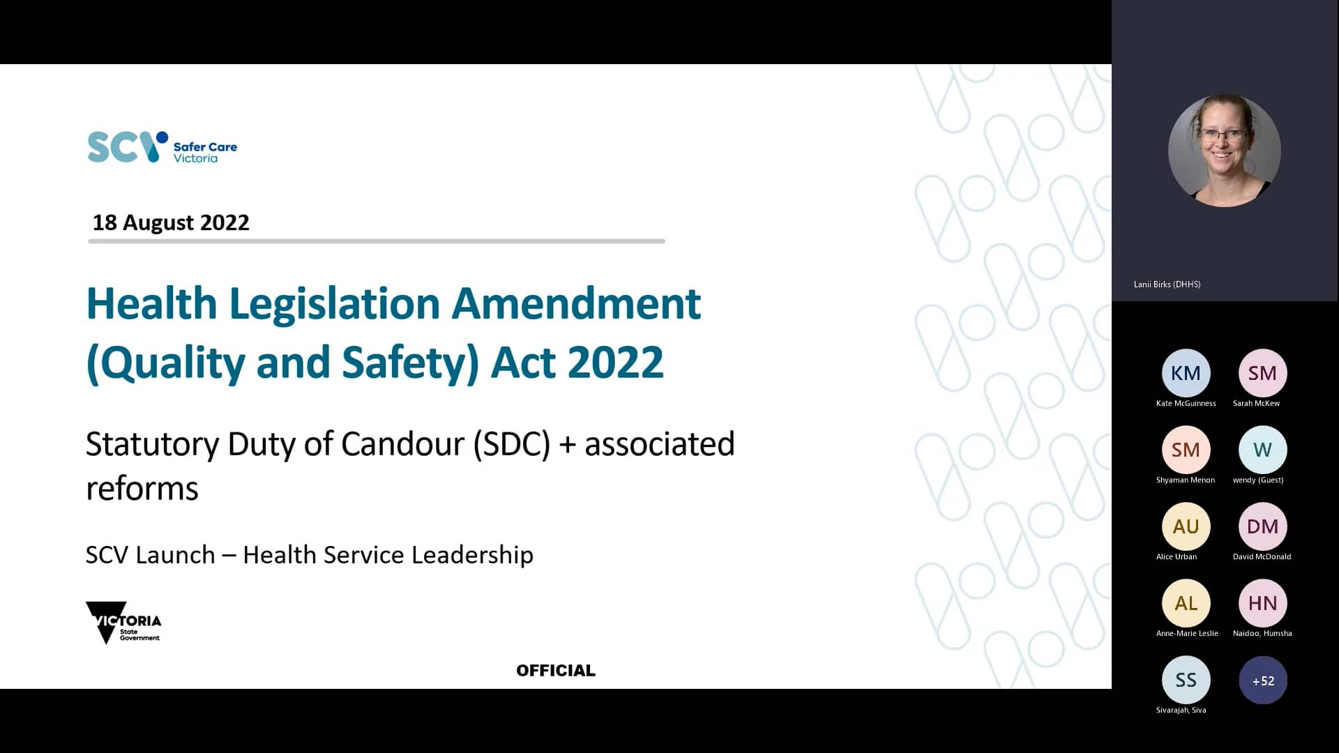Statutory Duty of Candour launch on Vimeo