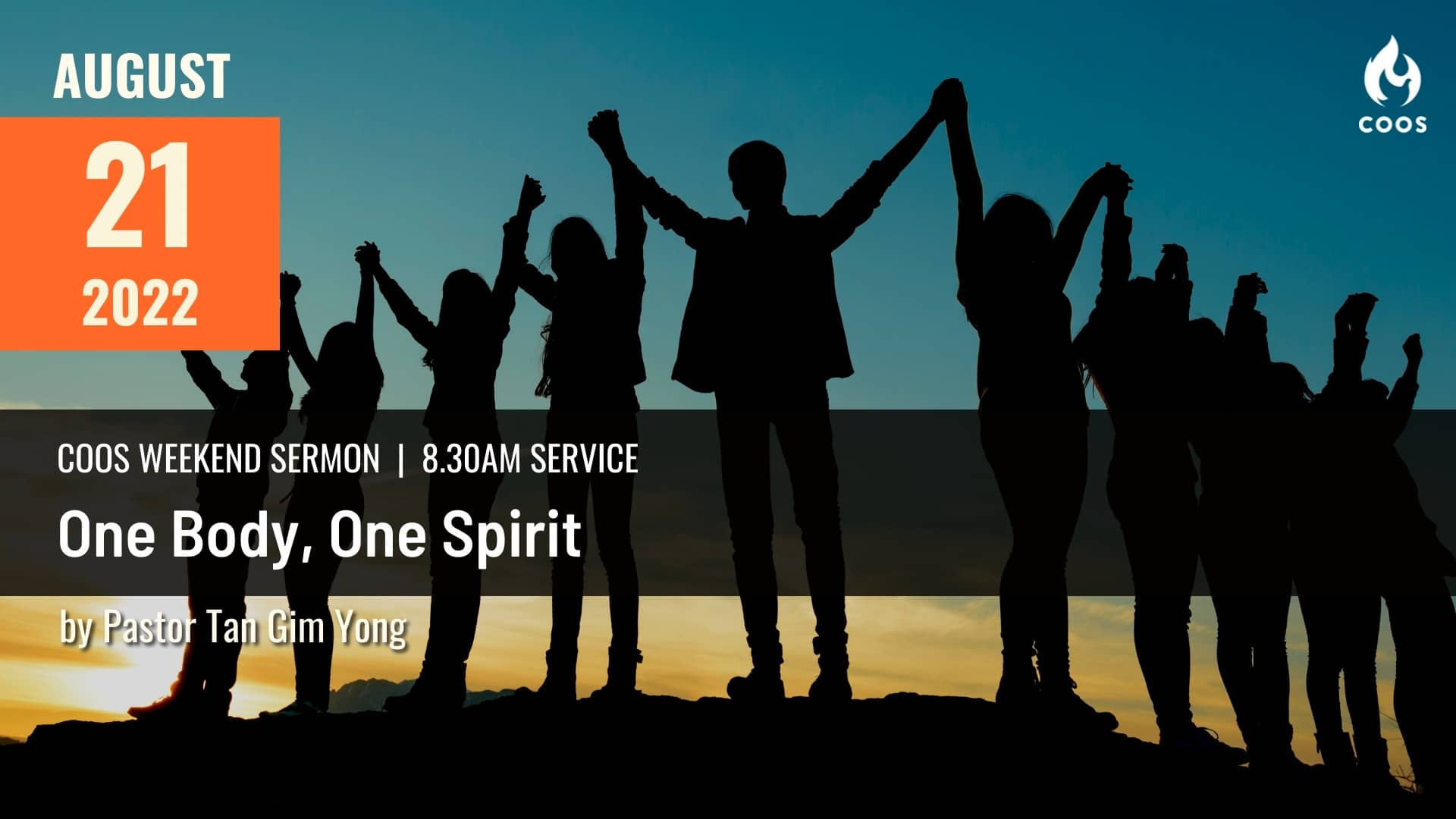 One Body, One Spirit - [COOS Weekend Service - Ps Tan Gim Yong] on Vimeo