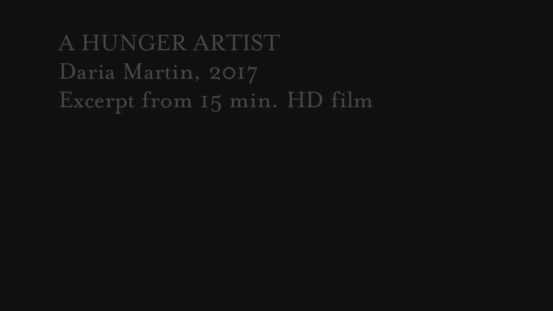 MARTIN_A_Hunger_Artist_excerpt on Vimeo
