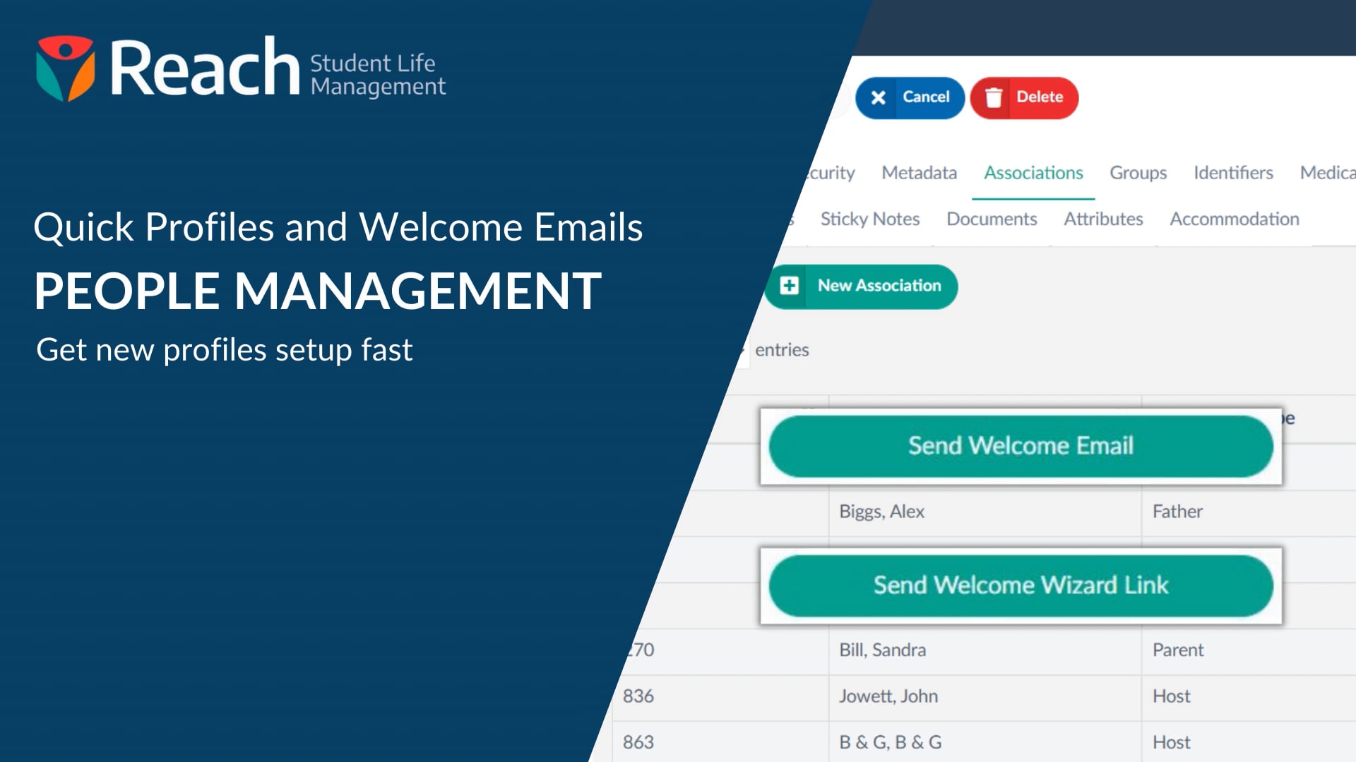Quick Profiles and Welcome Emails on Vimeo