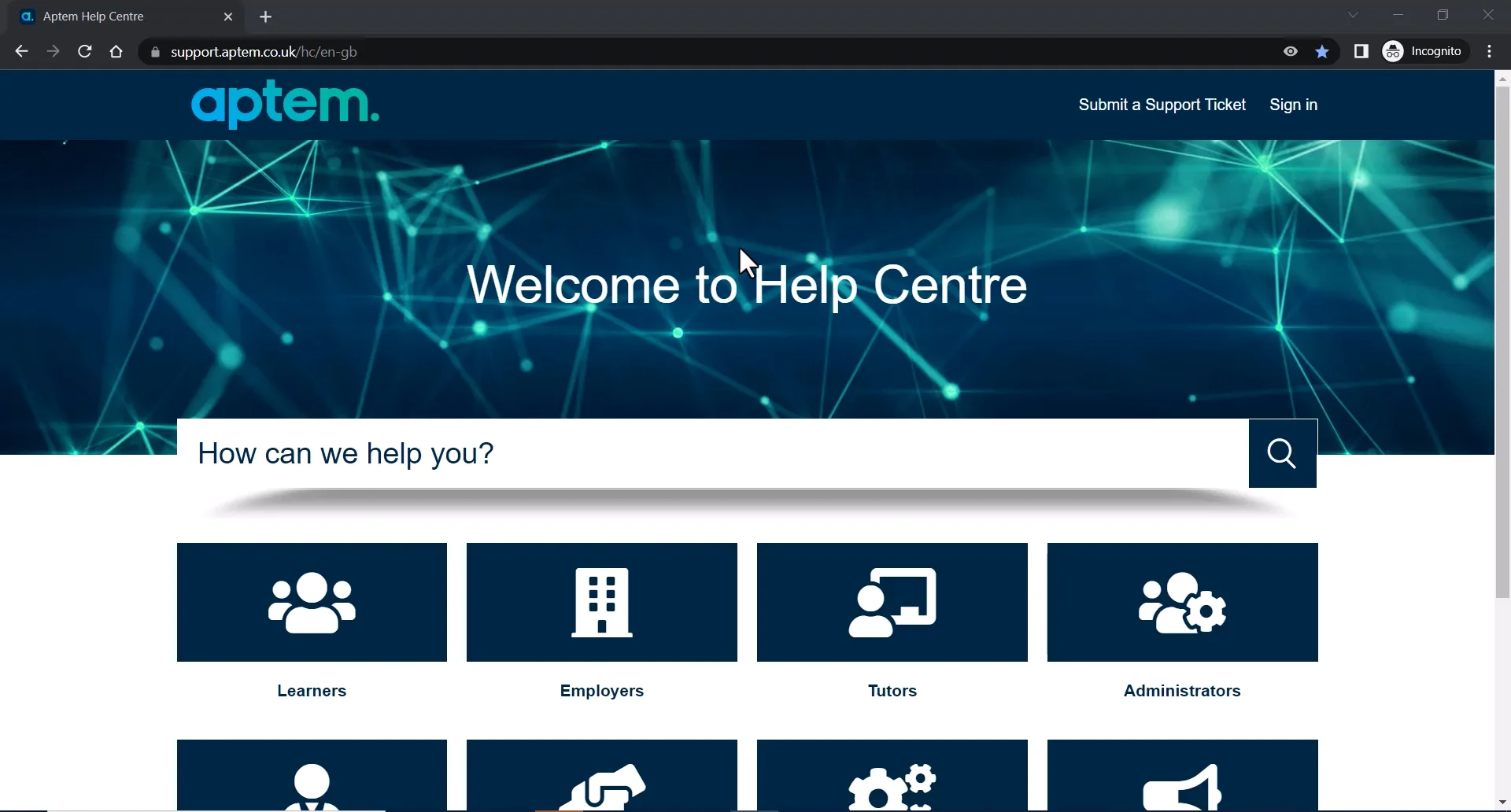 Introduction to the Aptem Help Centre on Vimeo