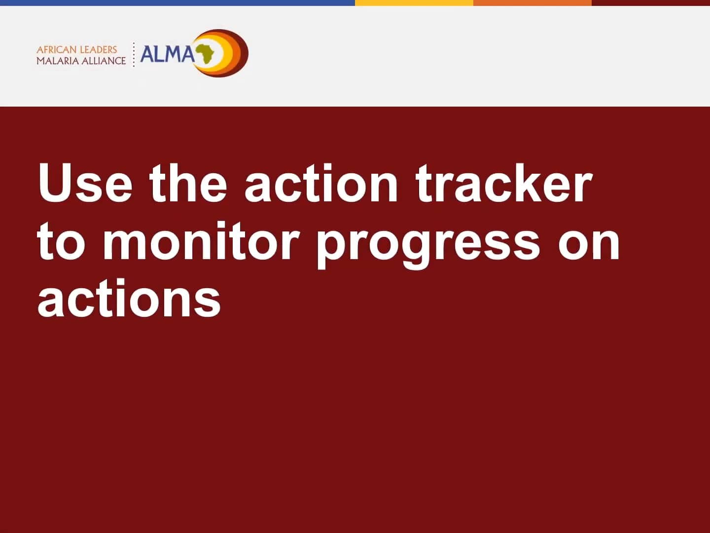 14 - Use the action tracker to monitor progress on actions on Vimeo