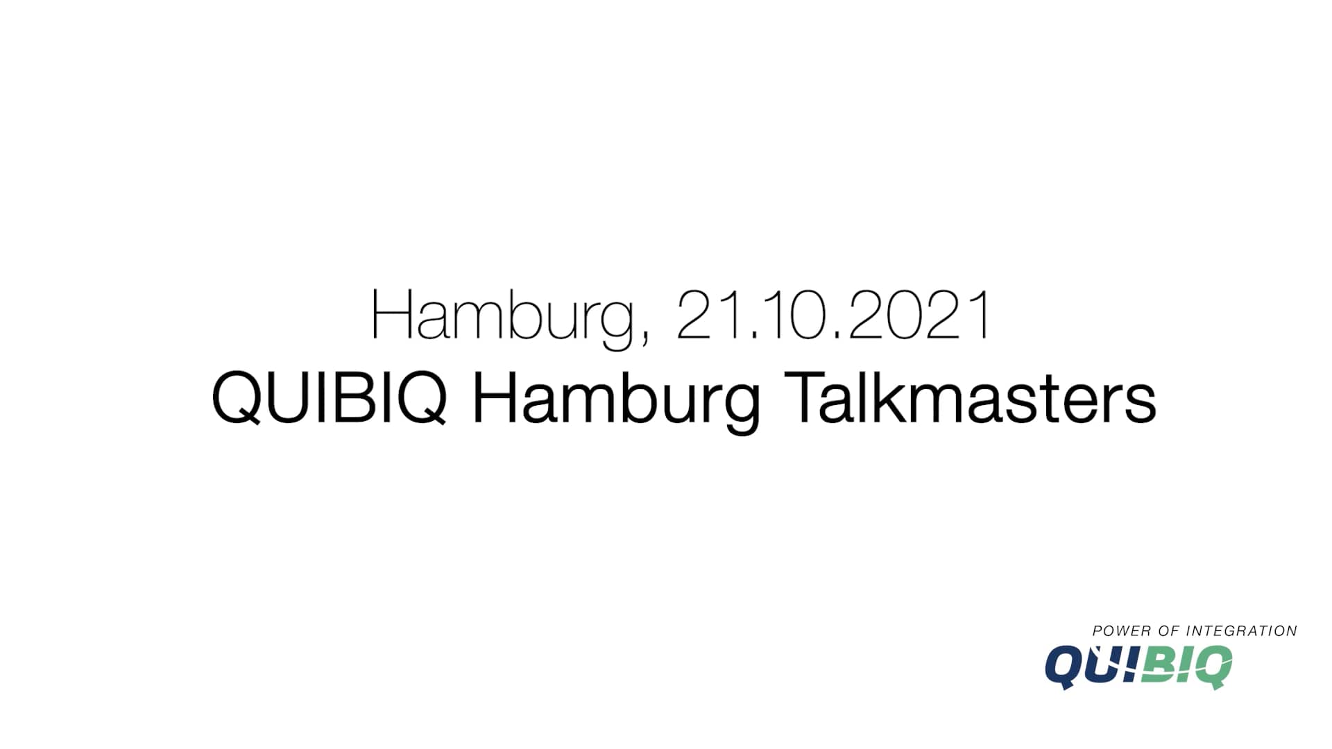 QUIBIQ Hamburg Talkmasters 2021 on Vimeo