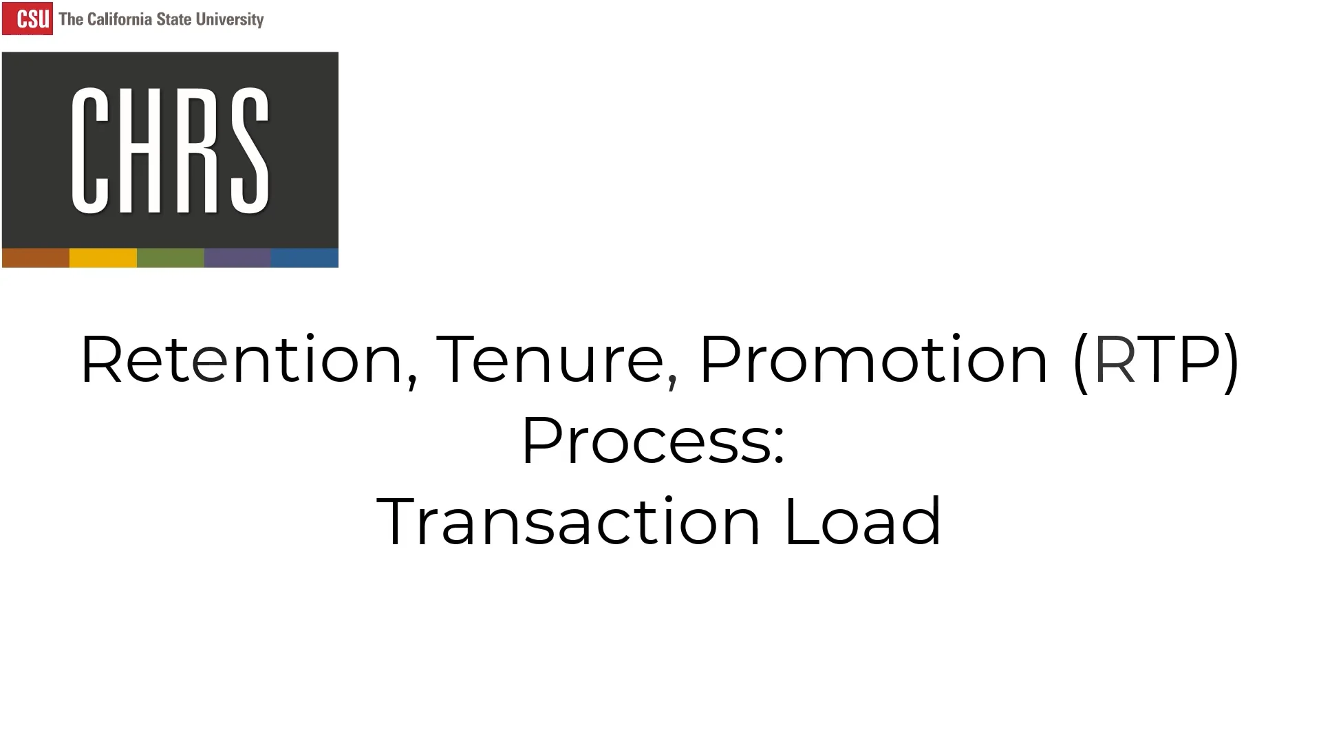 RTP Process: Transaction Load on Vimeo