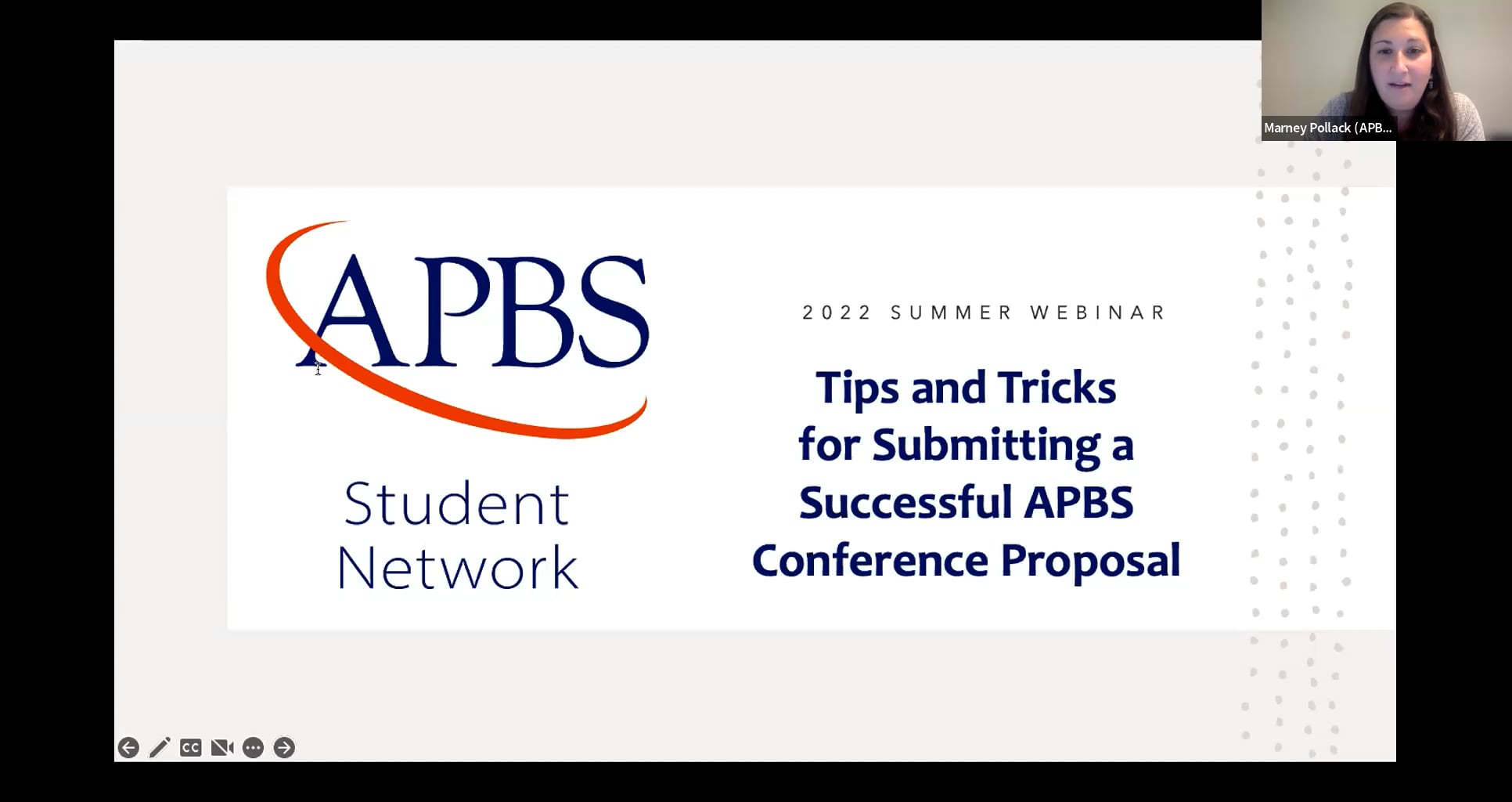 Tips and Tricks for Submitting a Successful APBS Conference Proposal on Vimeo