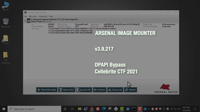 Arsenal Image Mounter on Vimeo