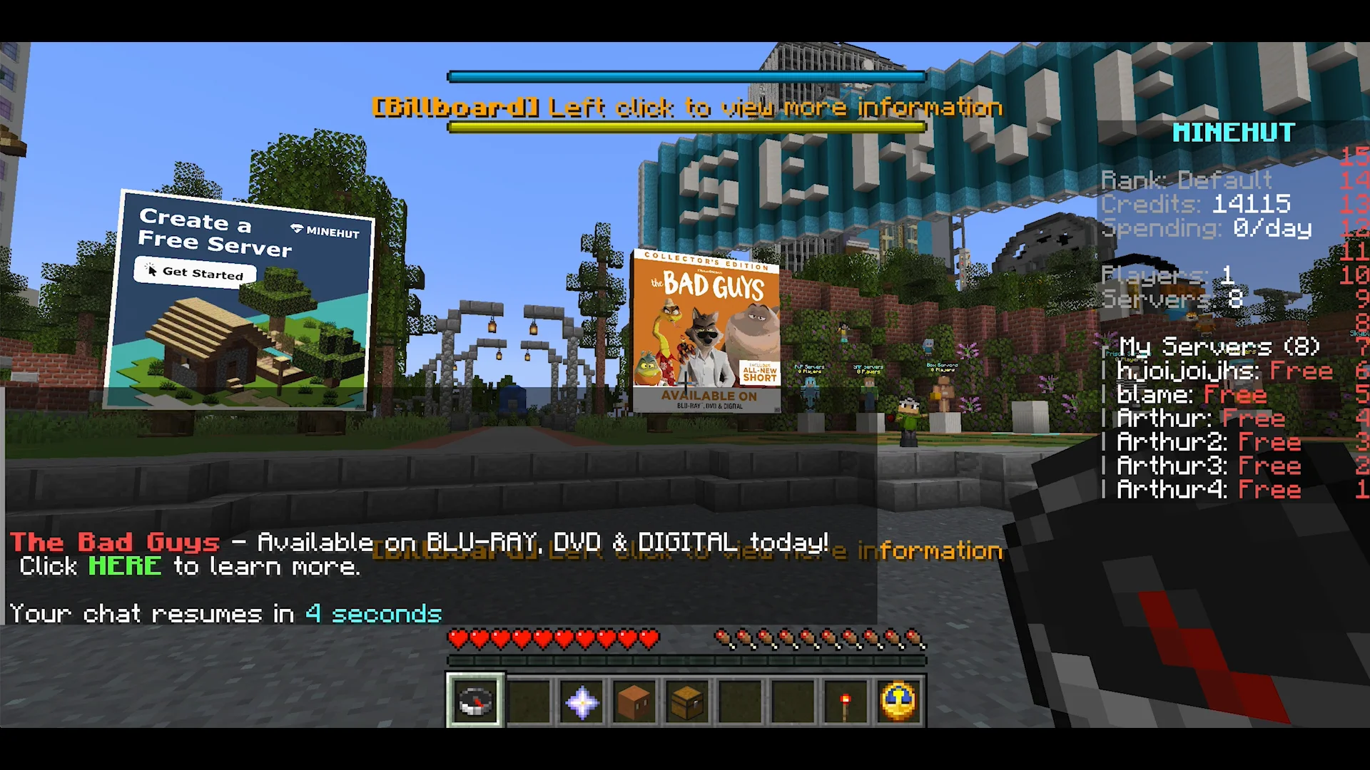 Clickable Billboard_Minecraft on Vimeo